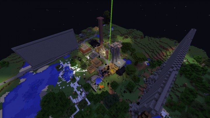 Can you find all the landmarks? Minecraft Map