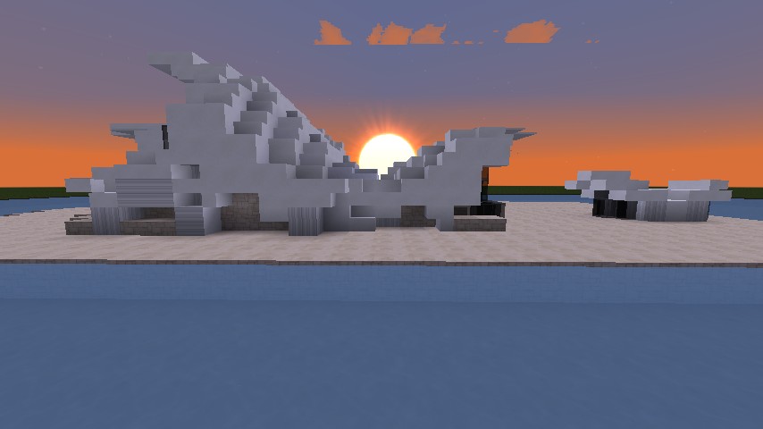 Miniature Sydney Opera House Minecraft Map