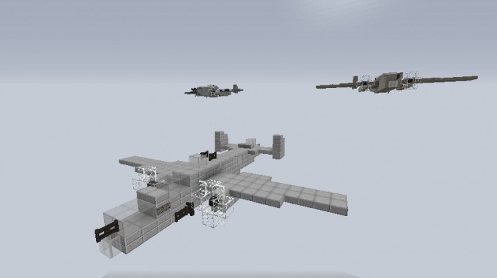 B-25 Mitchell Bomber Minecraft Map