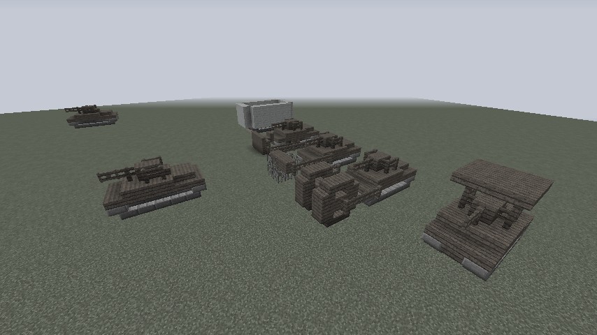 Sherman Tank and Variants Minecraft Map