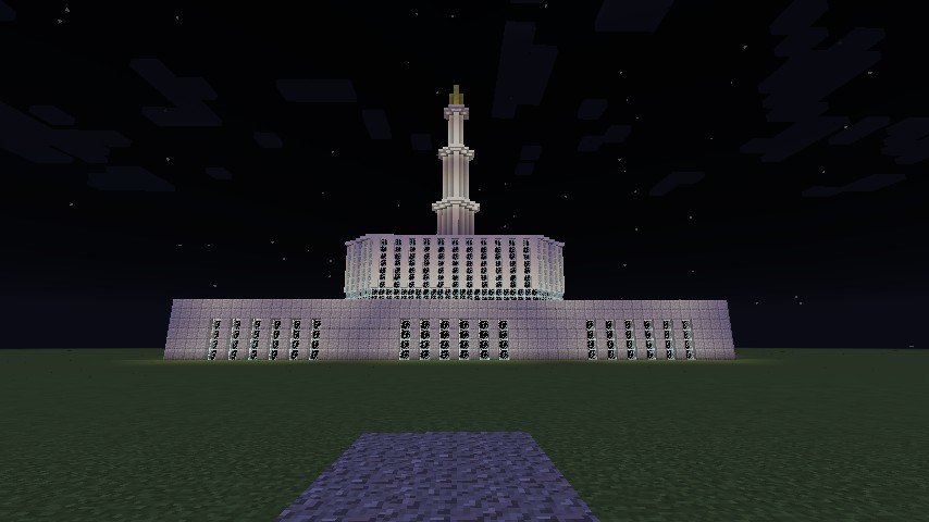 Provo Utah Temple Minecraft Map