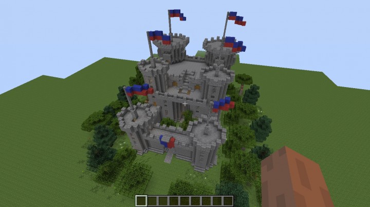 Medieval stone castle Minecraft Map