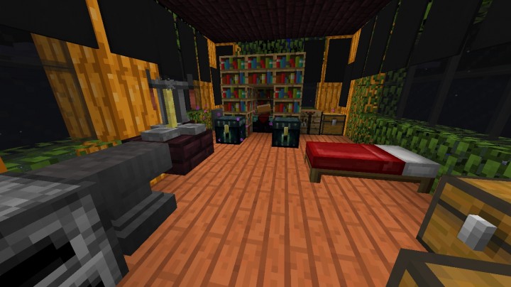 Floating home and EPIC tree house Minecraft Map