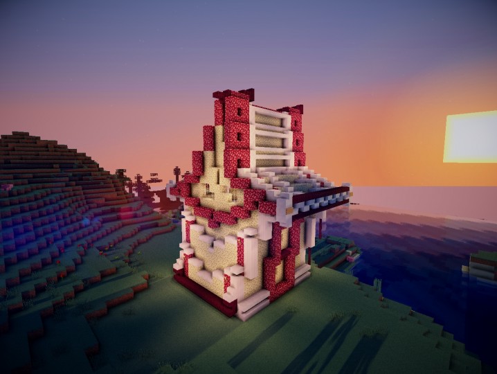 Futuristic house. Minecraft Map
