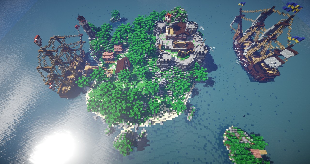 EeCraft - Islands Spawn Minecraft Map