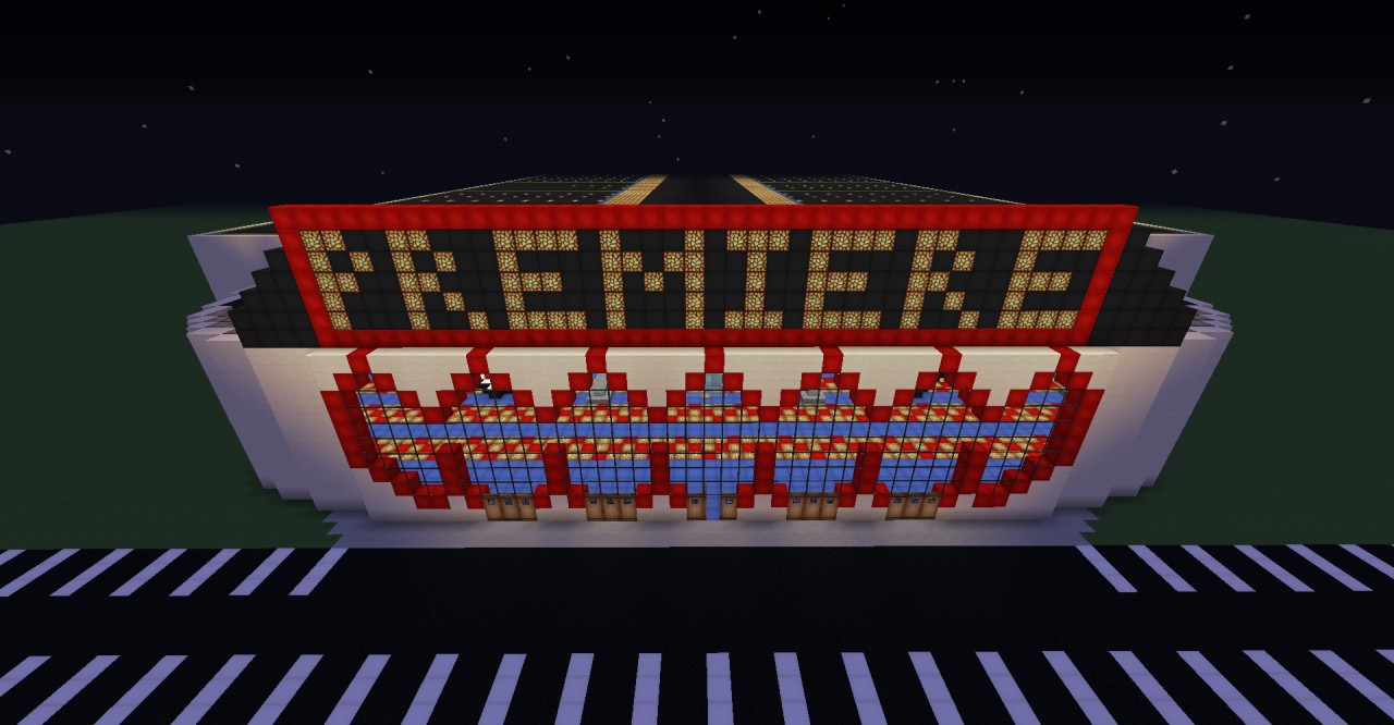 10 screen Cinema Minecraft Map