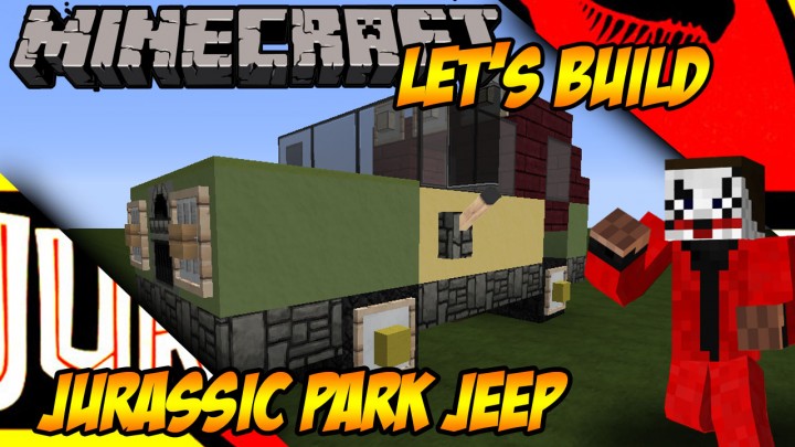 Jurassic Park Jeep Minecraft Map