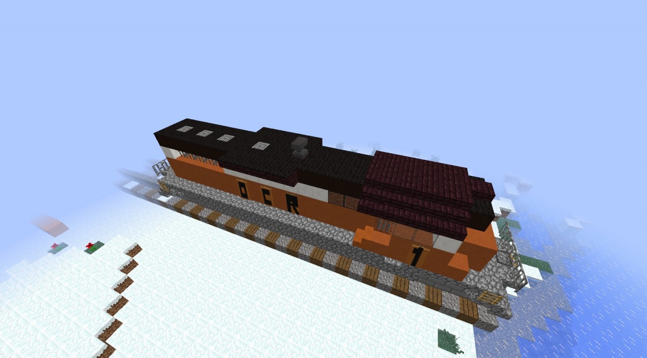 Gp-38 Locomotive Minecraft Map