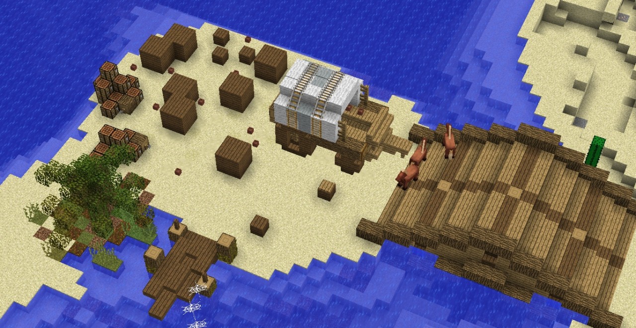 CrateCraft: WildWest Farm Village Minecraft Map