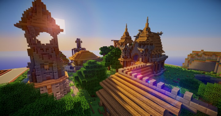 Plot on creative server. Minecraft Map