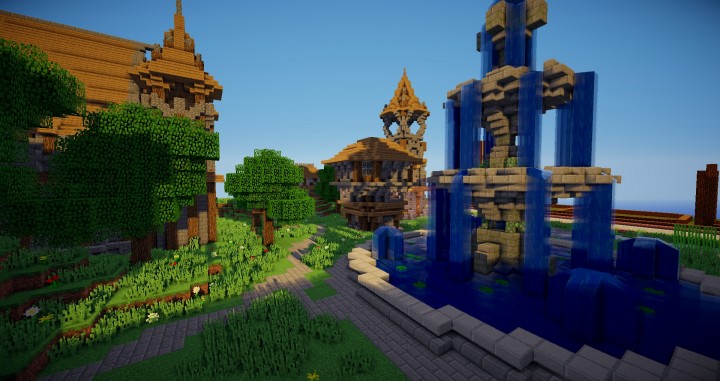 Plot on creative server. Minecraft Map