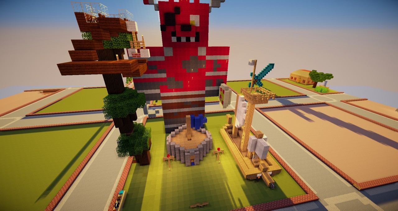 Plot on creative server. Minecraft Map