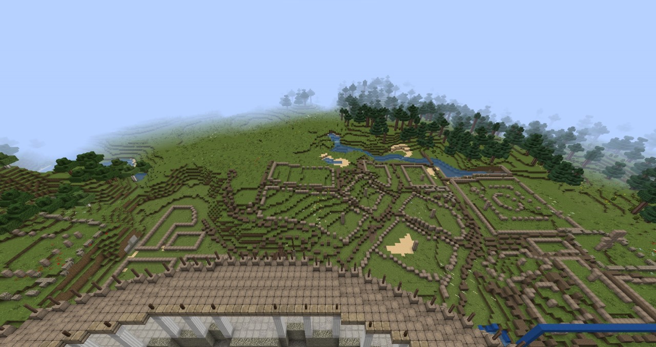 Roman inspired city Minecraft Map