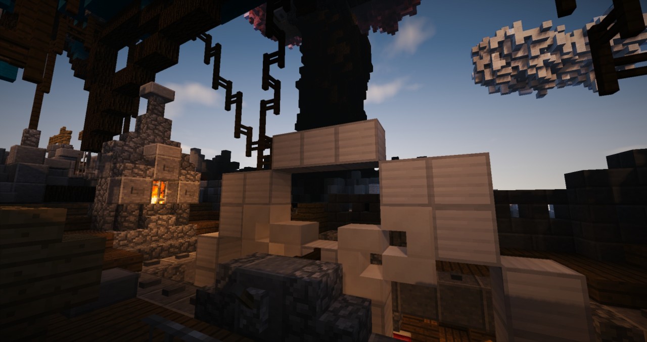 The Goldfish Fantasy Airship Build Minecraft Map