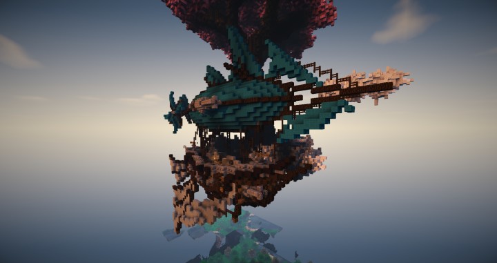 The Goldfish Fantasy Airship Build Minecraft Map