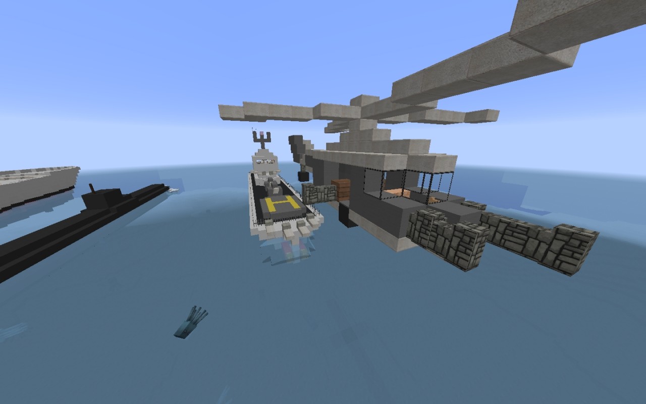 Modern Destroyer Ship (USS Destroyer) Minecraft Map