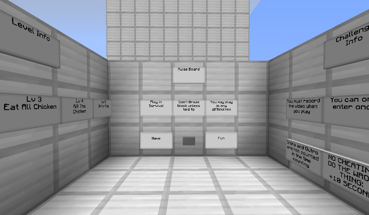 The Chicken Minigame - Win This and get REWARDS Minecraft Map