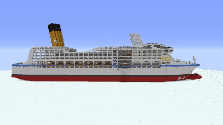 OCL Cruise Ship Titanic Voyager Minecraft Map