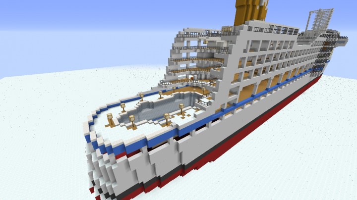 OCL Cruise Ship Titanic Voyager Minecraft Map