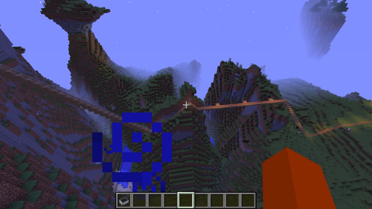 AMPLIFIED world minecart ride! Super fun! Minecraft Map