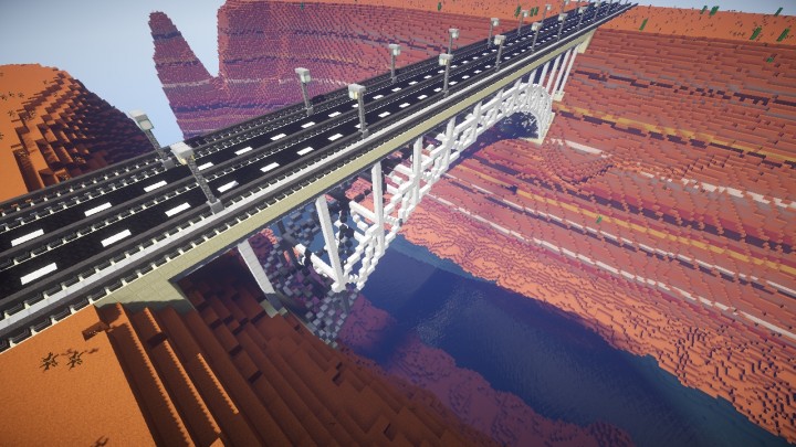 Canyon Arch Bridge Minecraft Map