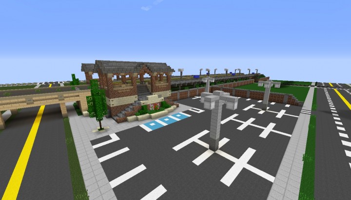 NETRA American Commuter Rail Station Minecraft Map