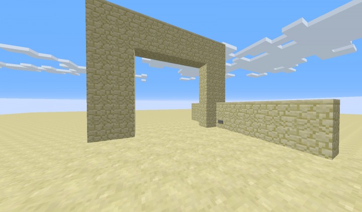 5x5 Door 50 Commands blocks Minecraft Map