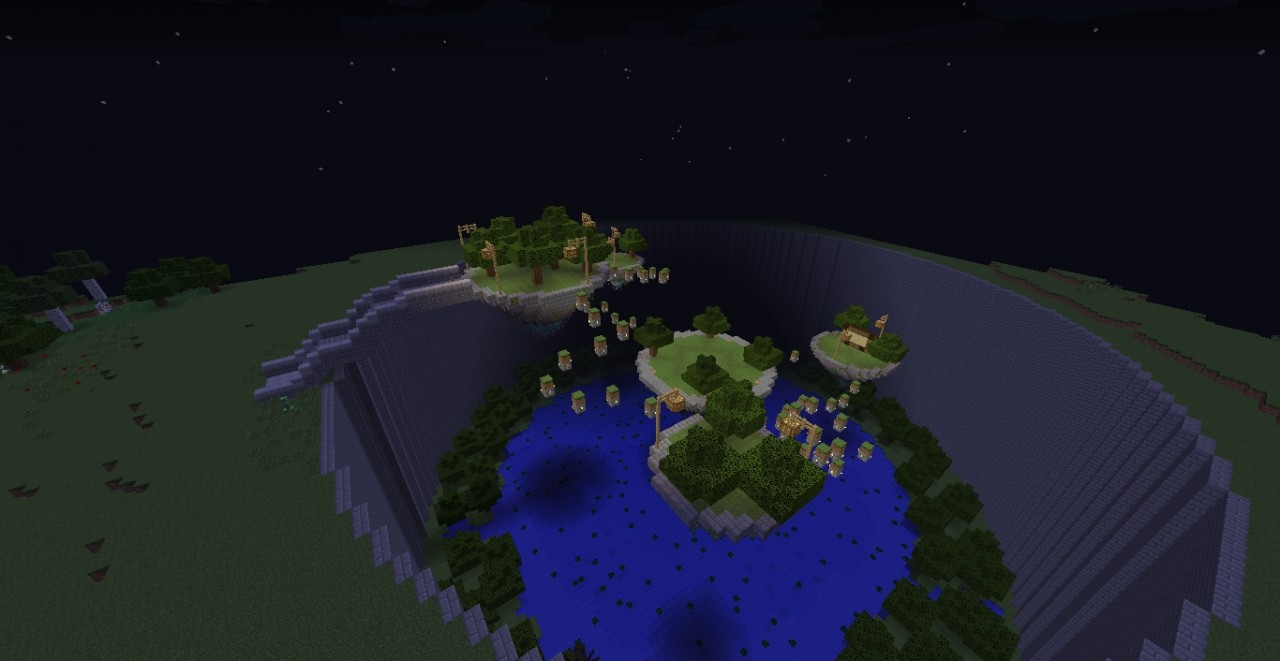 Floating Parkour Island Spawn Minecraft Map