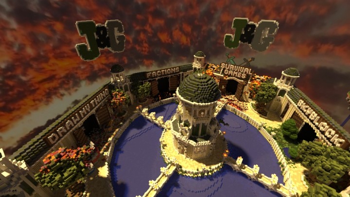 -=J&G HUB BUILD =- [200x200 COMMISION SPAWN] Minecraft Map
