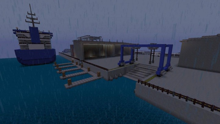 Minecraft dock and marina Minecraft Map