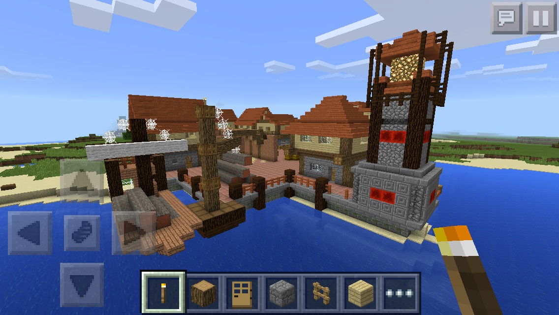 big minecraft pe (pocket edition) town / village sakia Minecraft Map