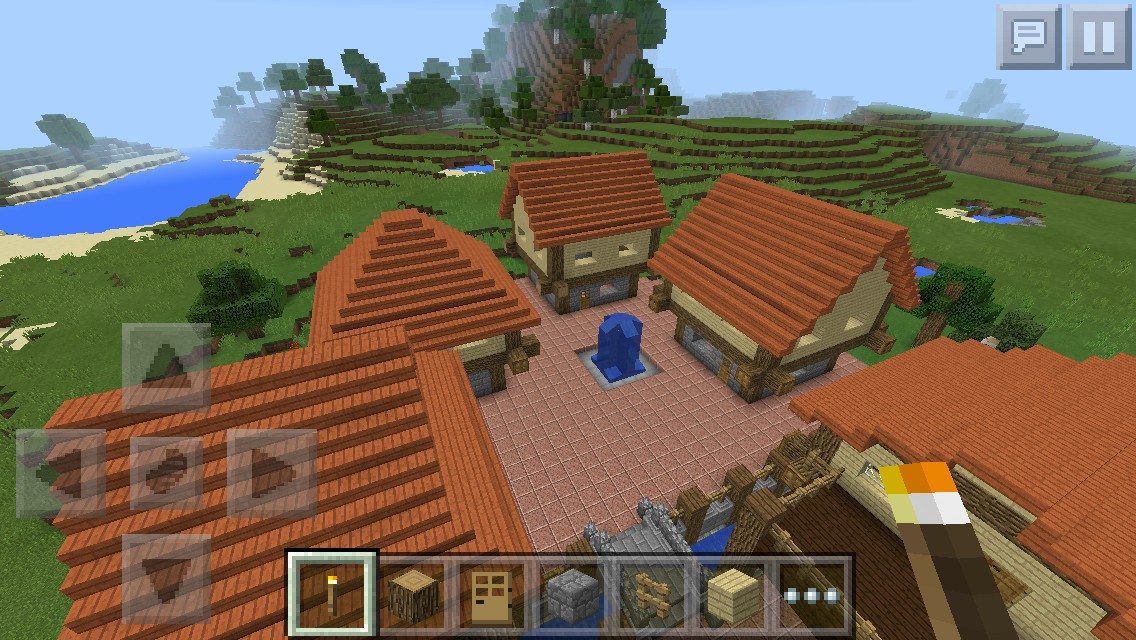 big minecraft pe (pocket edition) town / village sakia Minecraft Map