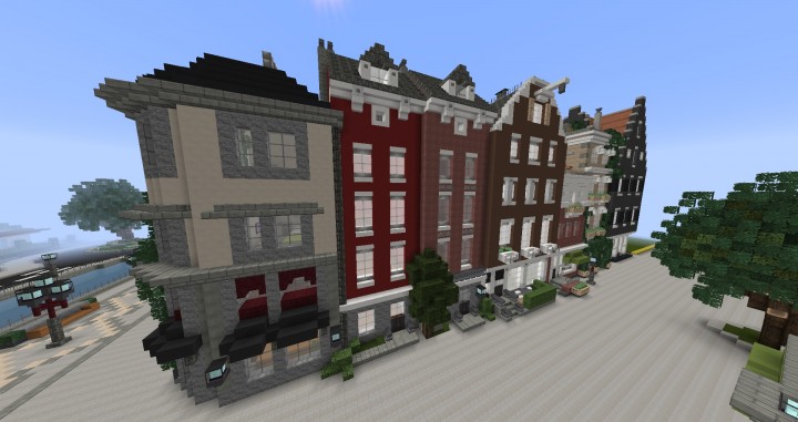 Amsterdam Houses Minecraft Map