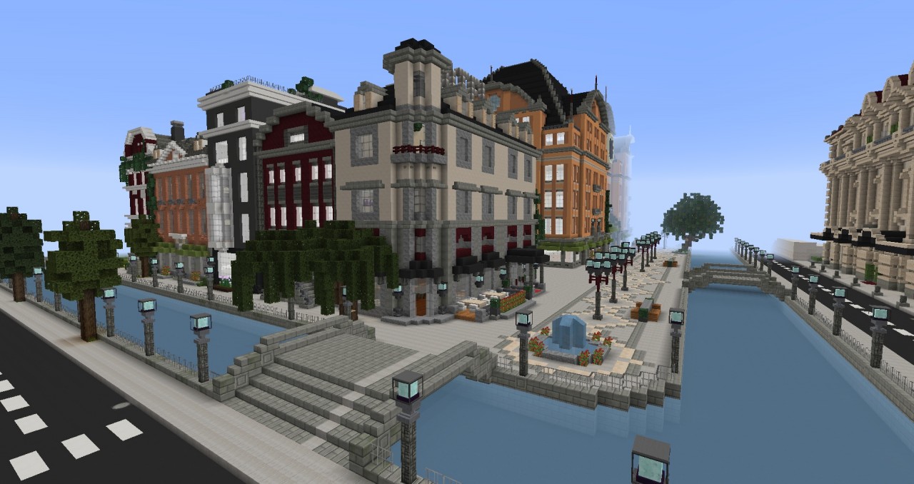 Amsterdam Houses Minecraft Map