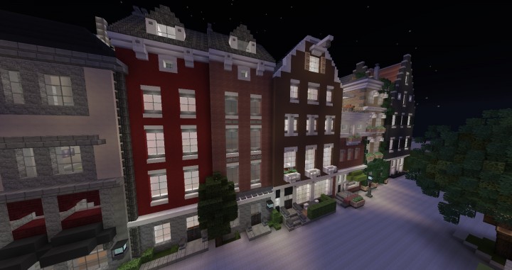 Amsterdam Houses Minecraft Map