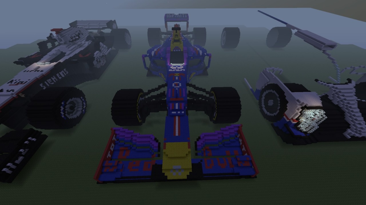 Minecraft F1 car: Red Bull RB9 Minecraft Map