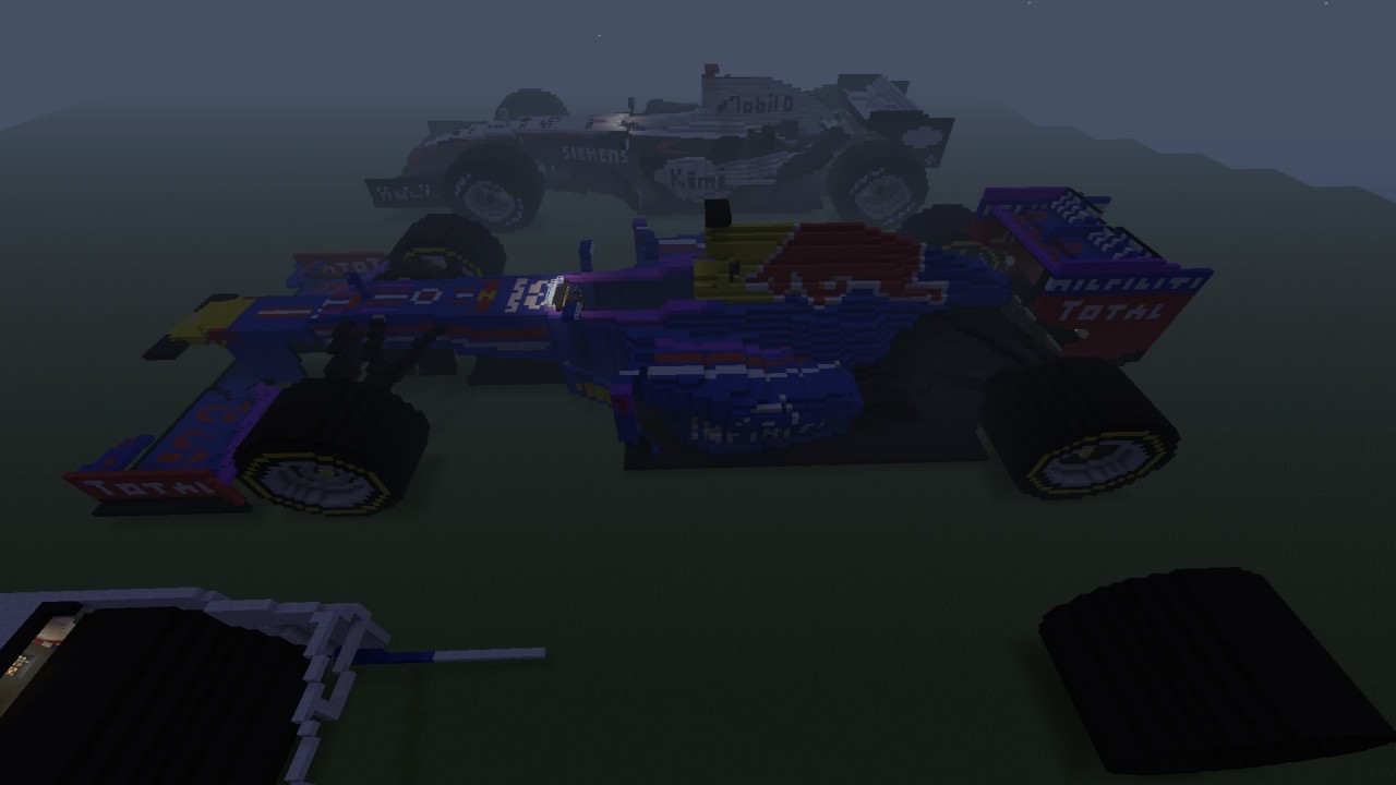 Minecraft F1 car: Red Bull RB9 Minecraft Map
