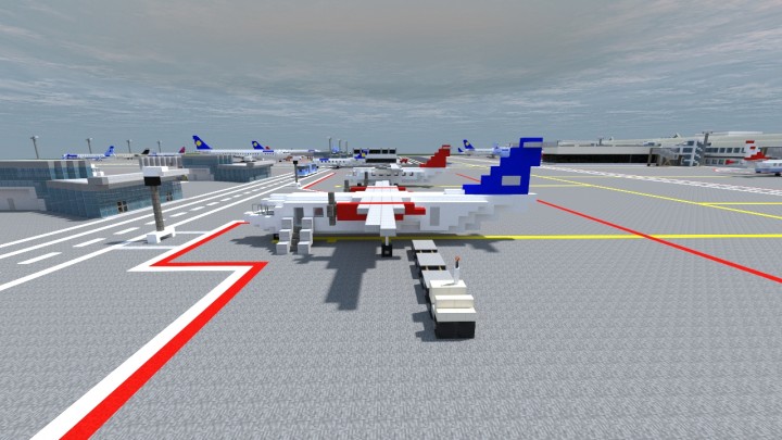 Bombardier Q400 [1:1] Minecraft Map
