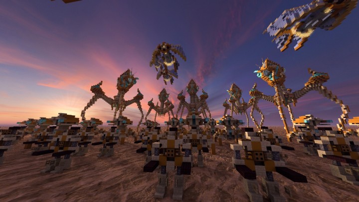 Spear of Adun and protoss Minecraft Map