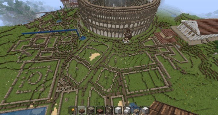 Roman inspired city Minecraft Map