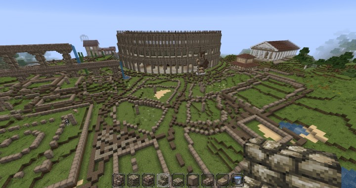 Roman inspired city Minecraft Map