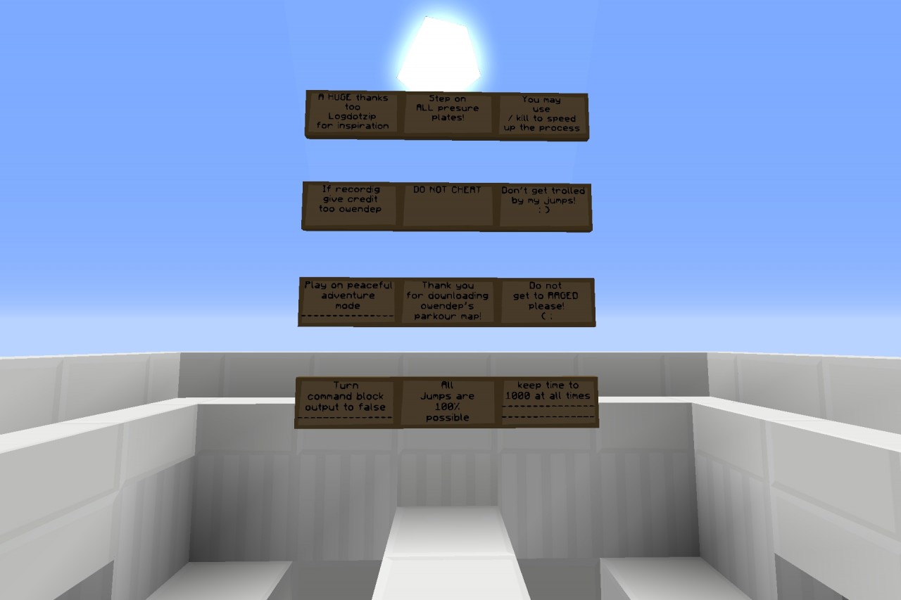 Parkour-Mania Minecraft Map