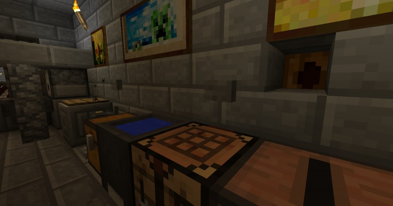 Minecraft SAW: Piston Trap Minecraft Map