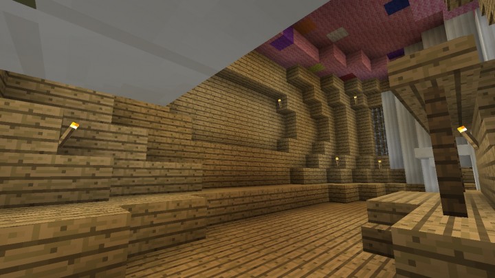 Pink Frosted Sprinkled Donut Home - JUSToxic Minecraft Map