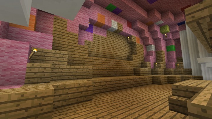 Pink Frosted Sprinkled Donut Home - JUSToxic Minecraft Map