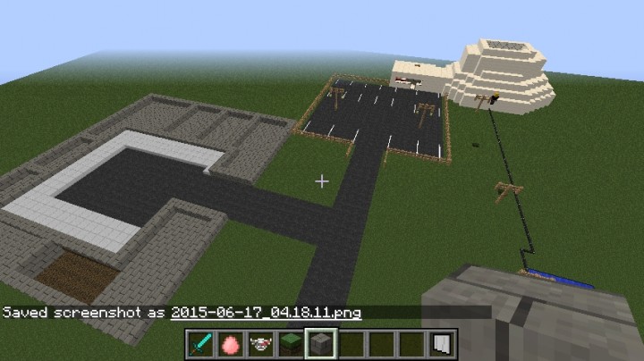 small flat town Minecraft Map