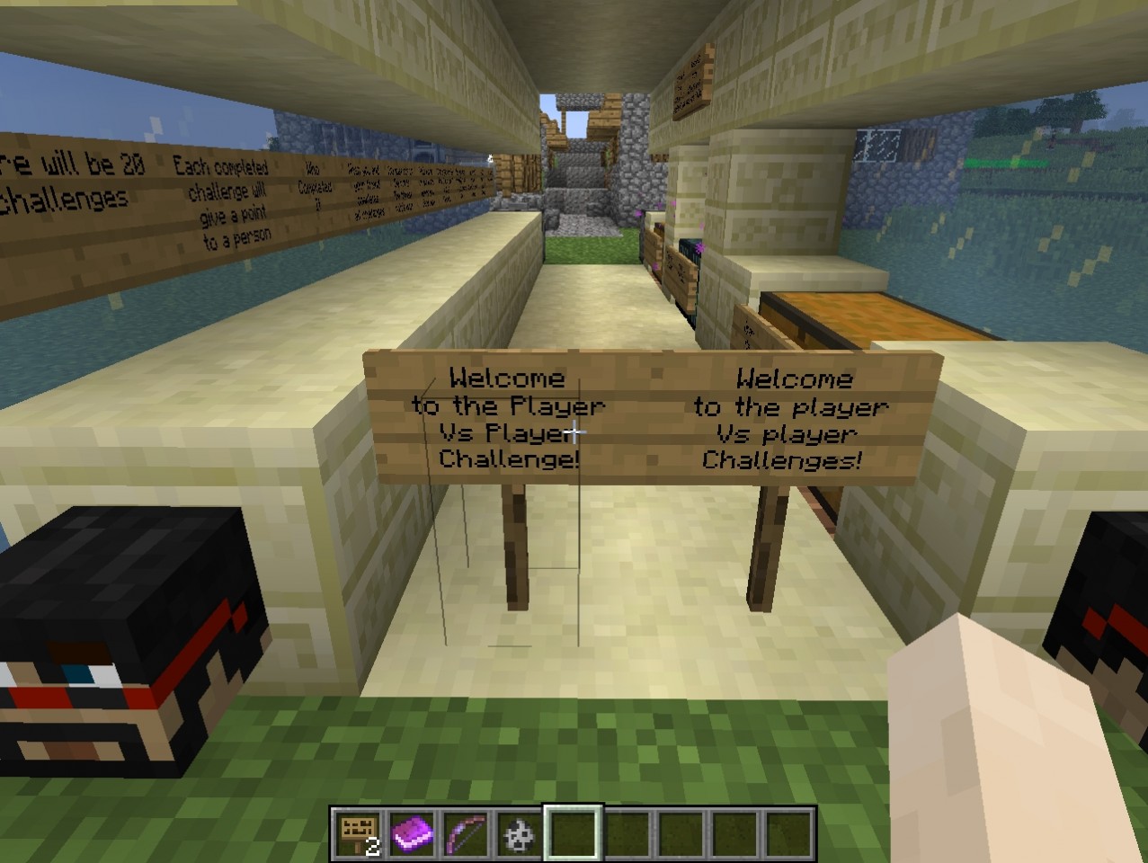 Player Vs Player Challenges Minecraft Map
