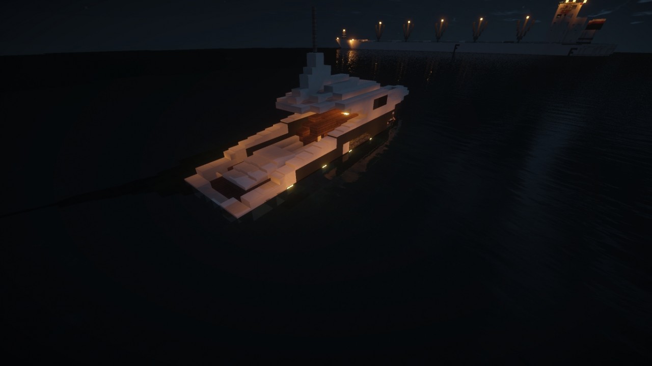 small luxury sporting yacht Minecraft Map