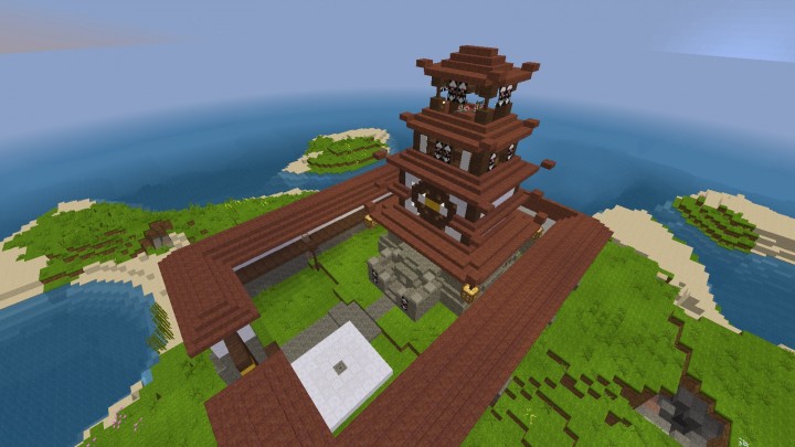 Medieval Japanese Fortress Minecraft Map