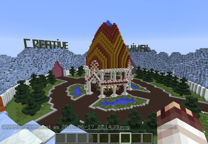 Ice hub spawn Minecraft Map